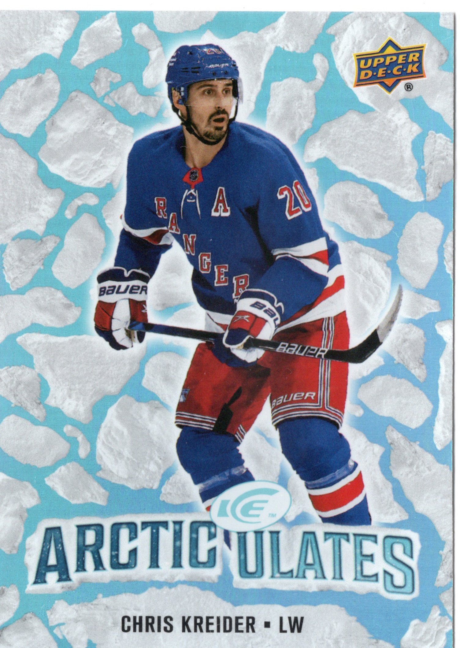 2024-25 Upper Deck Ice Arcticulates #AT21 Chris Kreider – Euro Elite Cards