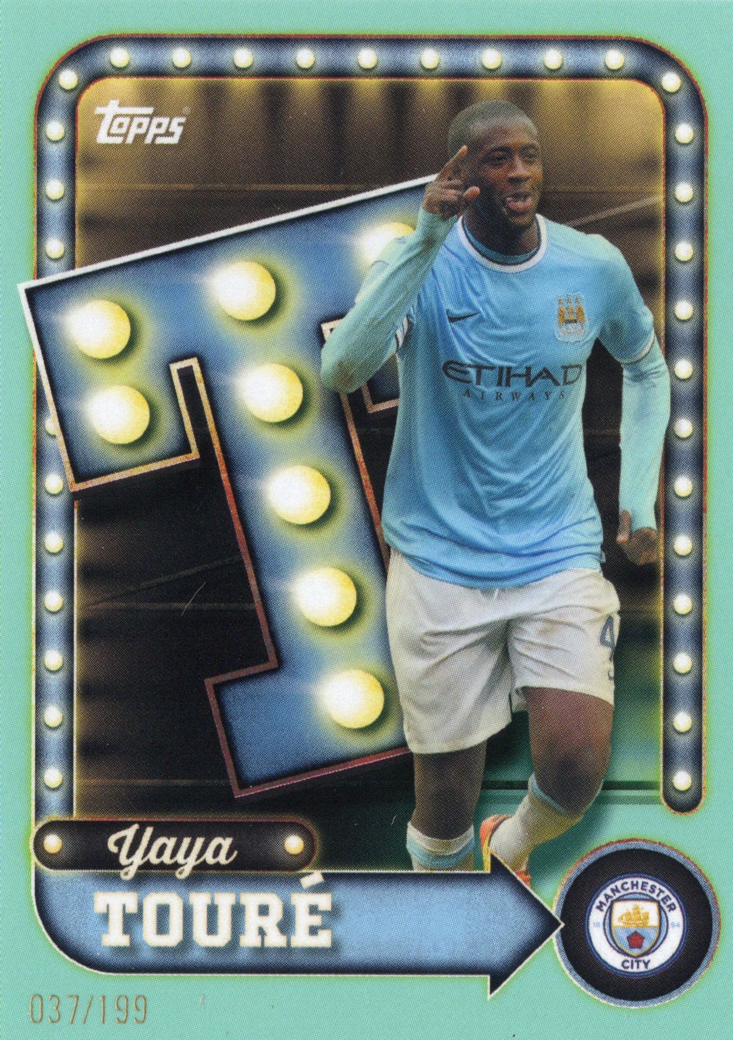 2025-26 Topps Manchester City Collectors Tin Parallel #27 Yaya Toure SN199 – Euro Elite Cards
