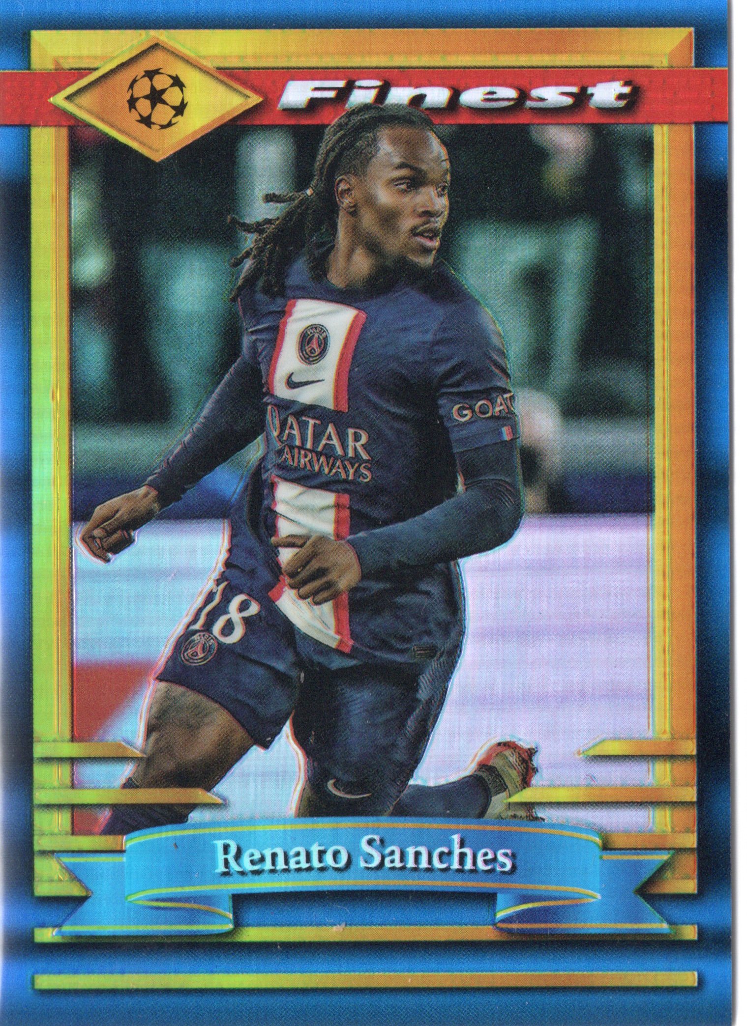2022-23 Topps Finest Flashbacks UEFA Club Competitions Blue #96 Renato ...