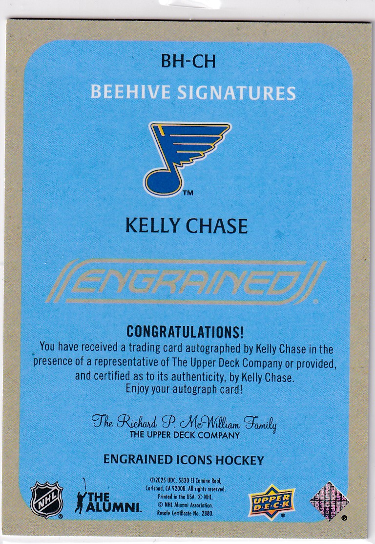 2024-25 Upper Deck Engrained Icons Beehive Portrait Signatures #BHCH ...