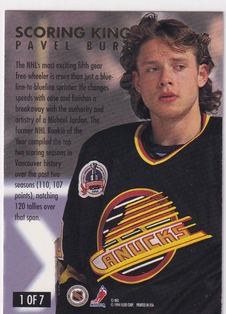 1994-95 Ultra Scoring Kings #1 Pavel Bure – Euro Elite Cards